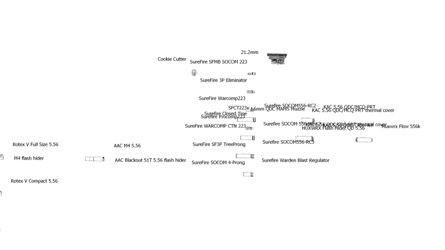 【TARKOV SPT mod】AR15 5.56NATO MUZZLE 3D MODEL | 3D Warehouse