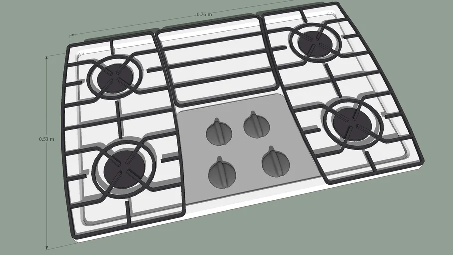 Built-in gas stove | 3D Warehouse
