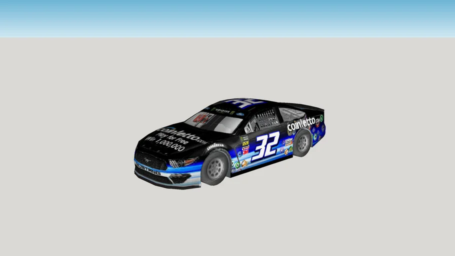 2019 Ford Go FAS Racing Coinlotto.com #32 Mustang NASCAR | 3D Warehouse