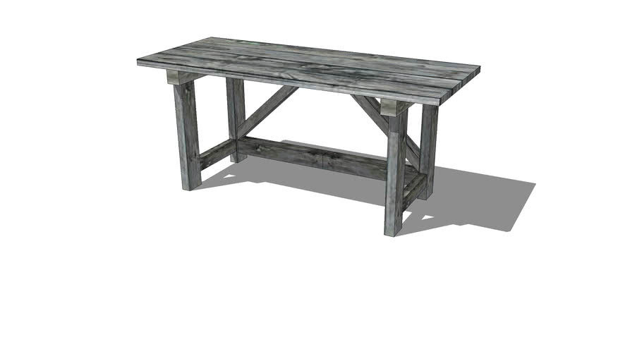 Rustic workbench | 3D Warehouse