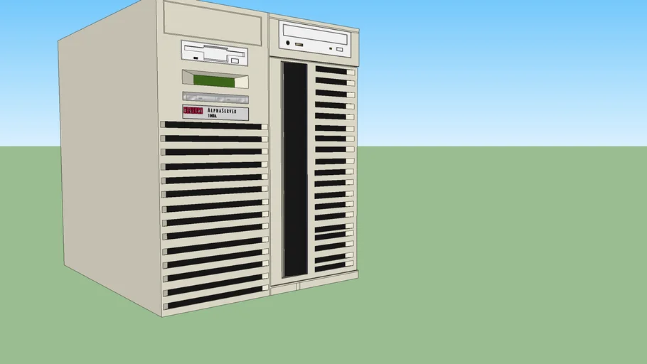 Digital (DEC) AlphaServer 1000A server | 3D Warehouse