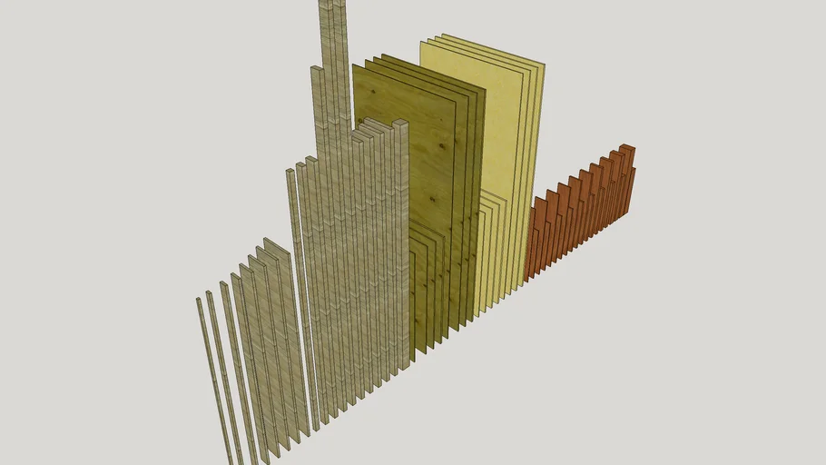 Common Lumber Pieces | 3D Warehouse