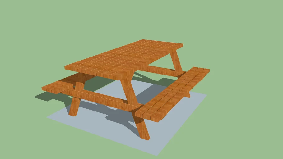 Picnic Table 2 | 3D Warehouse
