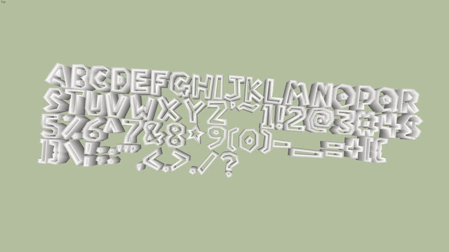 super mario 64 font | 3D Warehouse