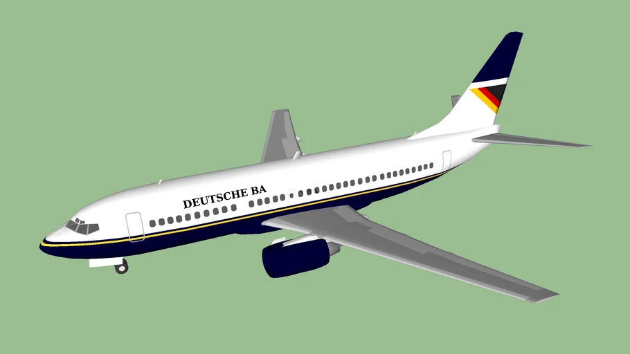 Deutsche BA boeing 737-300 1997 | 3D Warehouse