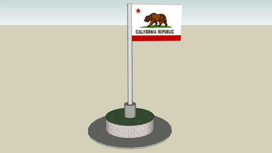 california flag | 3D Warehouse