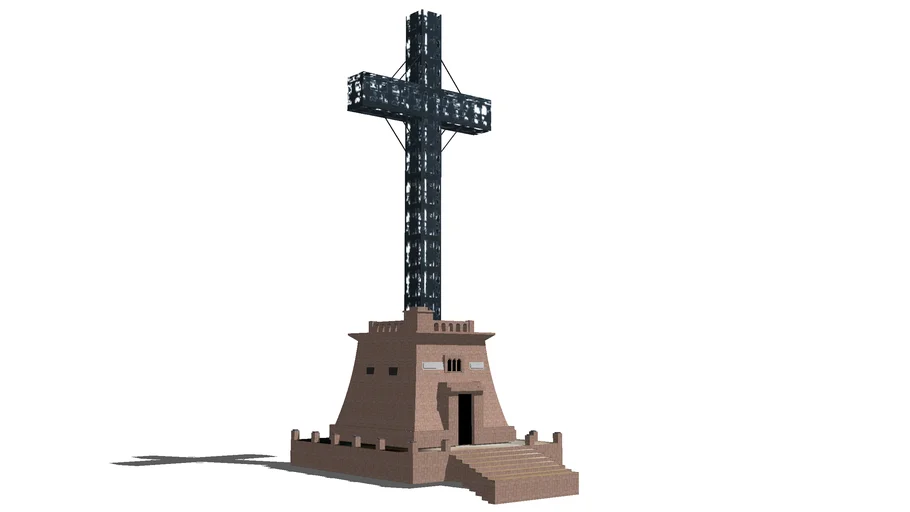 Crucea de pe Caraiman din Busteni, World War l Monument, Romania | 3D ...