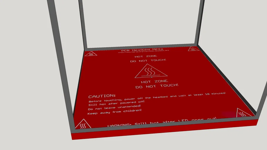 Prusa i3 build plate template | 3D Warehouse