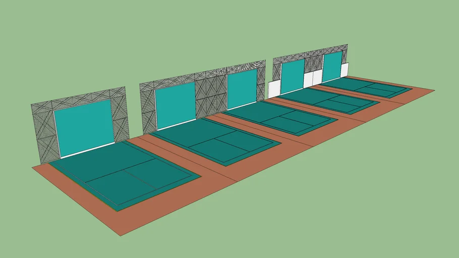 CANCHA DE PALETA FRONTON | 3D Warehouse