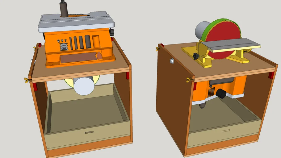 2 Machine table | 3D Warehouse