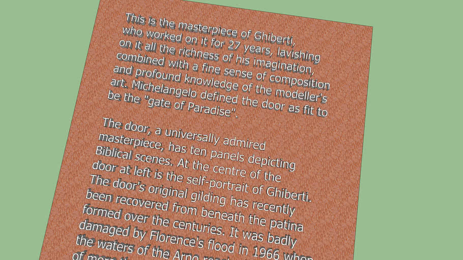 relief | 3D Warehouse