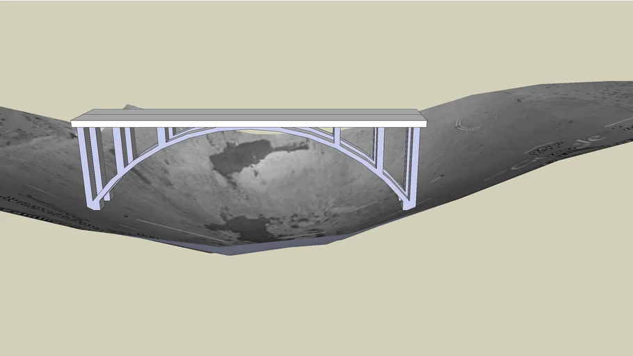 Bridge model - similar to Oporto-PORTUGAL Arrabida bridge | 3D Warehouse