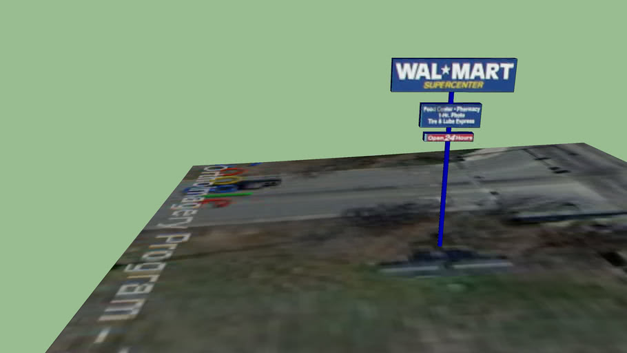 WalMart sign | 3D Warehouse
