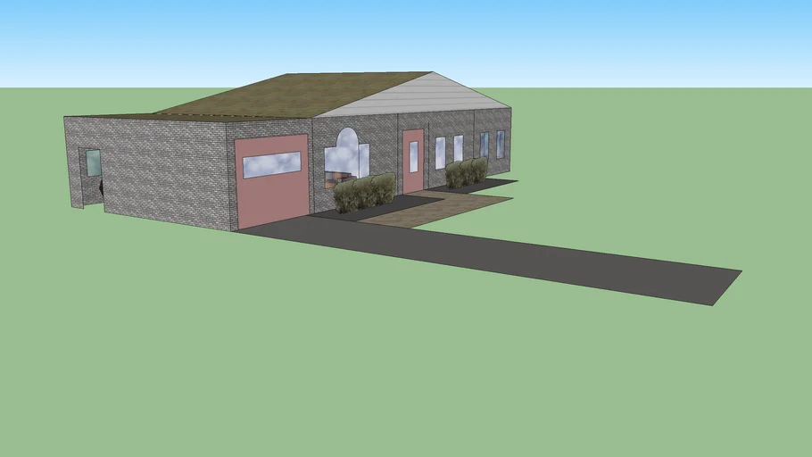 Simple 3-bedroom ranch home | 3D Warehouse