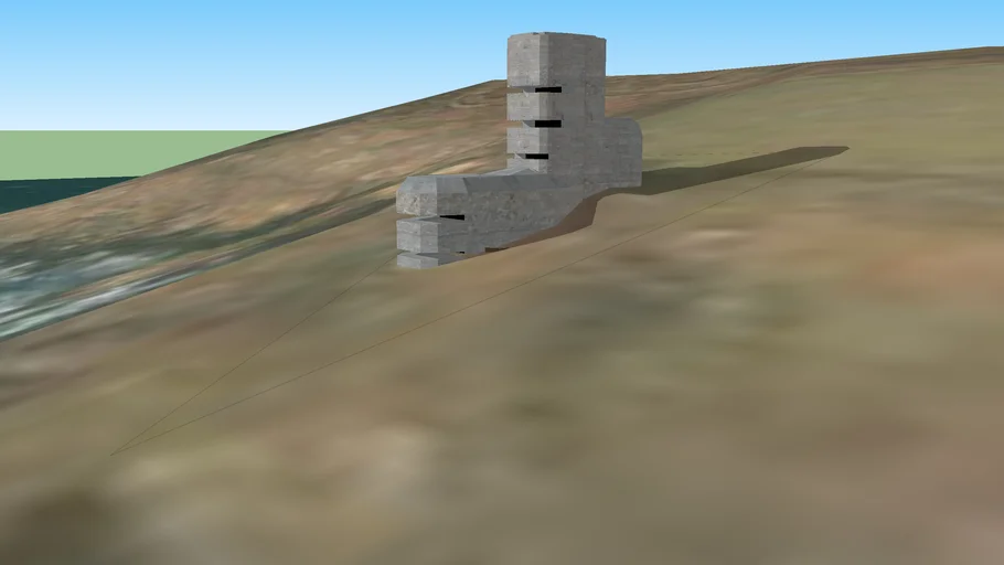 German ww2 Observation bunker MP4 Geurnsy channelisland | 3D Warehouse