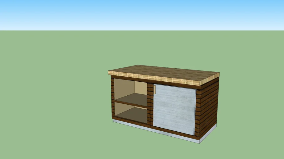 Rustic Kitchen Cabinet | 3D Warehouse