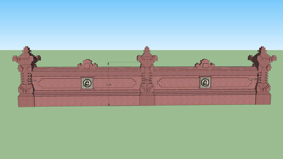 Tembok Bata Style Bali | 3D Warehouse