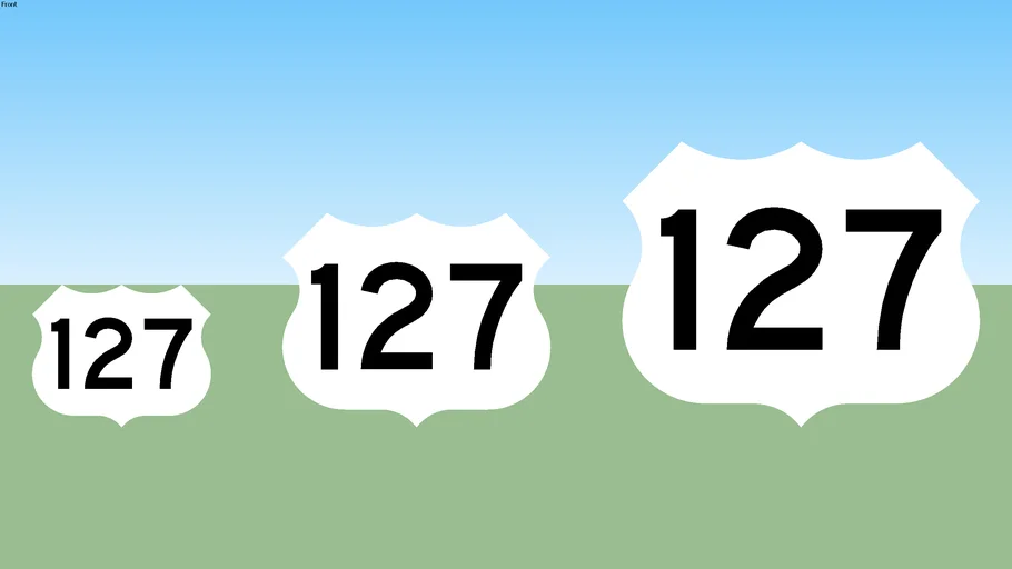 U.S. 127 Sign | 3D Warehouse