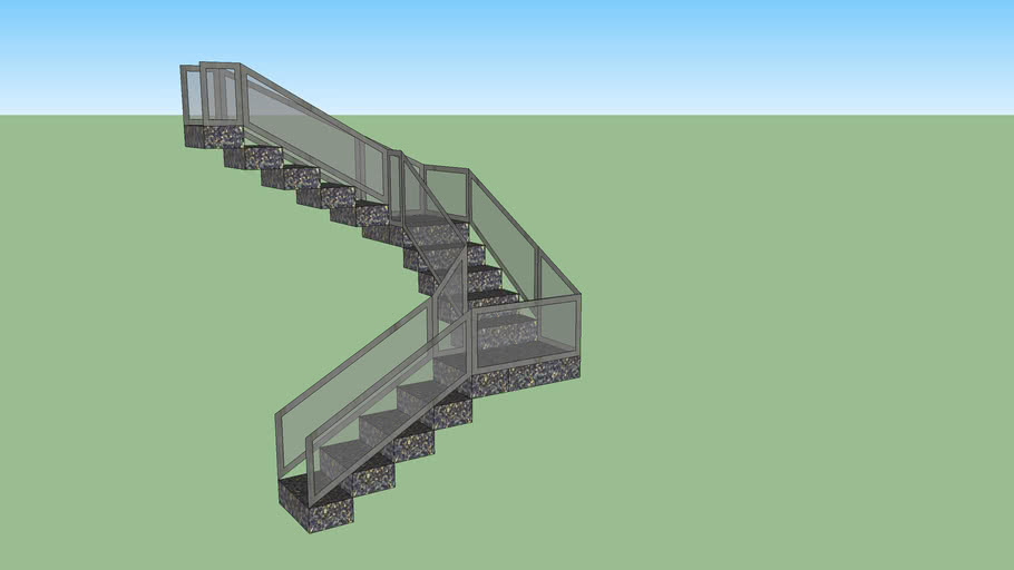 3 level staircase | 3D Warehouse