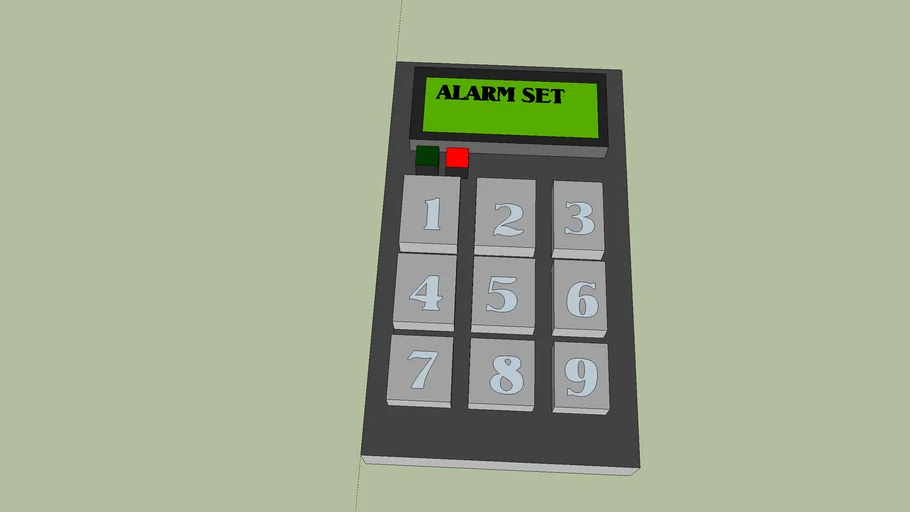 Simple Security Keypad | 3D Warehouse