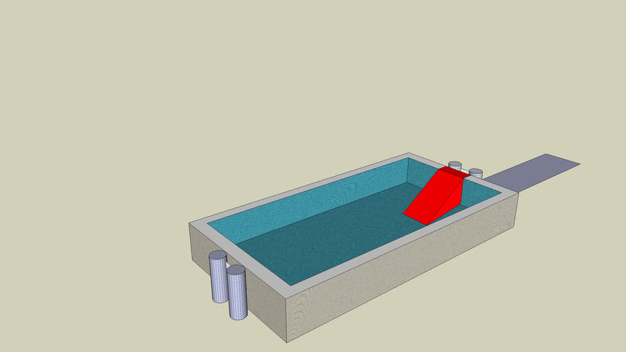 Swimming Pool With Slide | 3D Warehouse