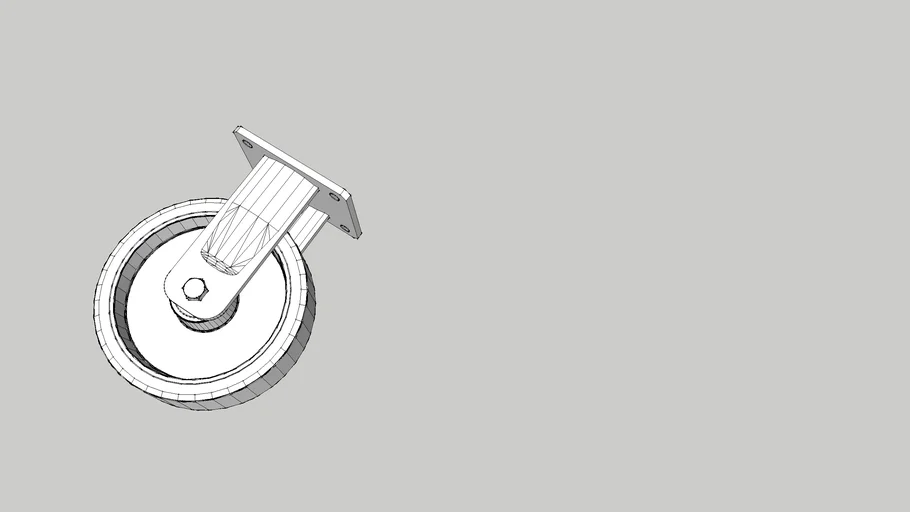 caster wheel without lock | 3D Warehouse