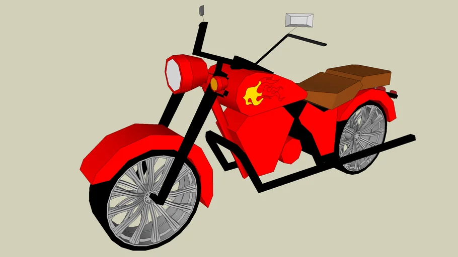 Flamin' Red Chopper | 3D Warehouse