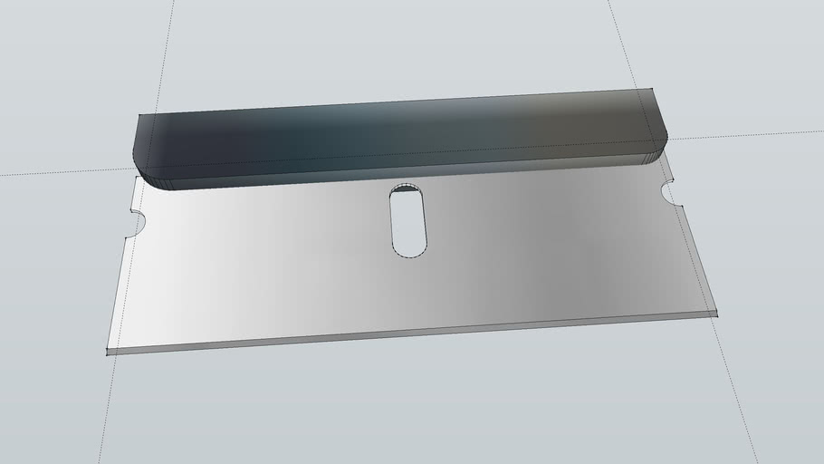 Single Edge Razorblade | 3D Warehouse