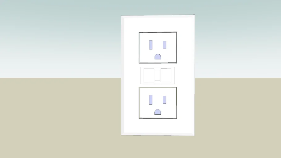 GFCI Wall Outlet | 3D Warehouse