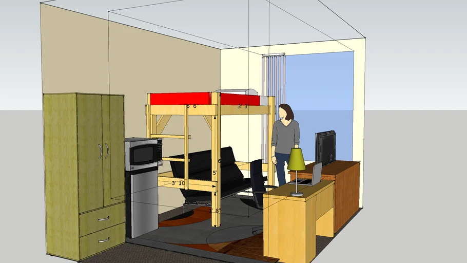 Dorm Room | 3D Warehouse