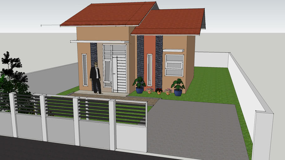 Perumahan minimalis type 36 | 3D Warehouse