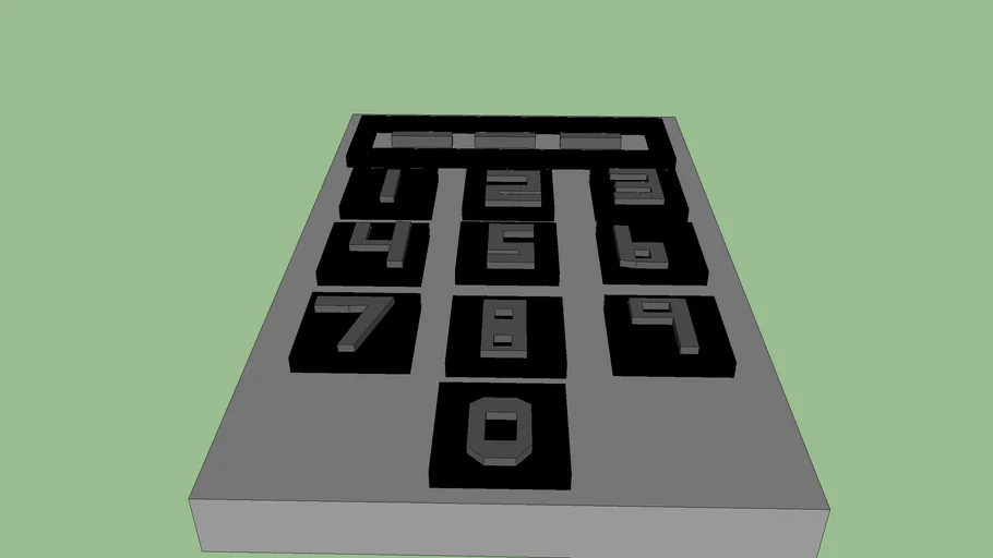ELECTRONIC KEYPAD | 3D Warehouse