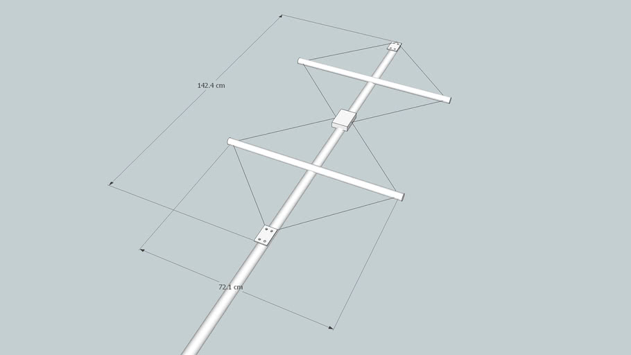 2m hybrid quad antenna elements | 3D Warehouse