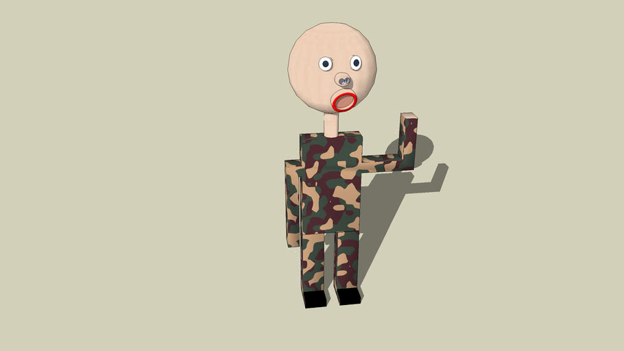 Action Man Army Doll V1.0 | 3D Warehouse
