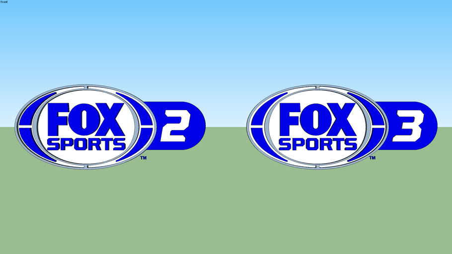Fox Sports 2 & Fox Sports 3 logos | 3D Warehouse
