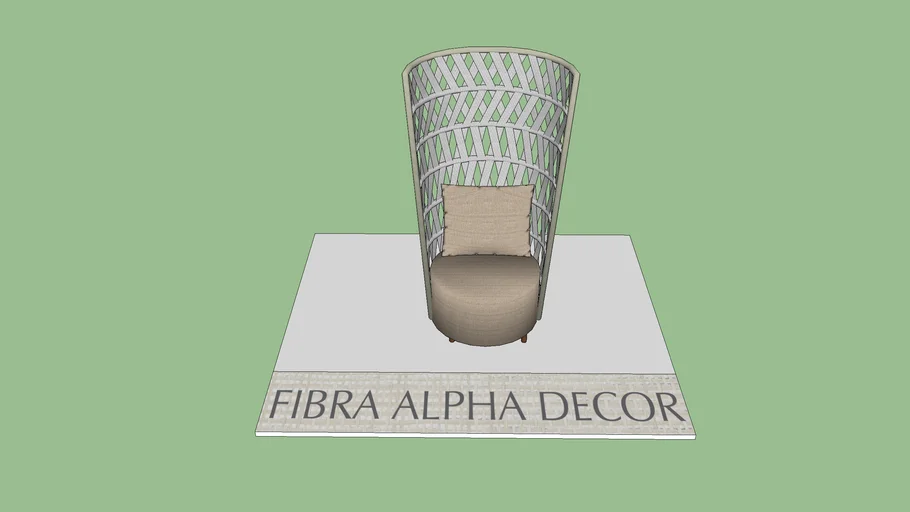 Poltrona - Fibra Alpha Decor | 3D Warehouse