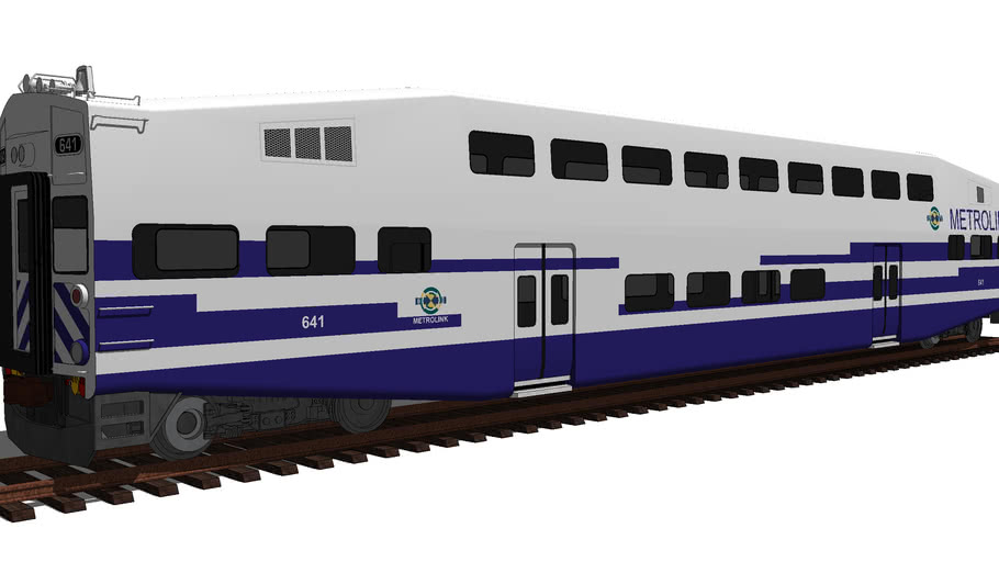 Bombardier Bi-Level Cab Car (Metrolink) | 3D Warehouse