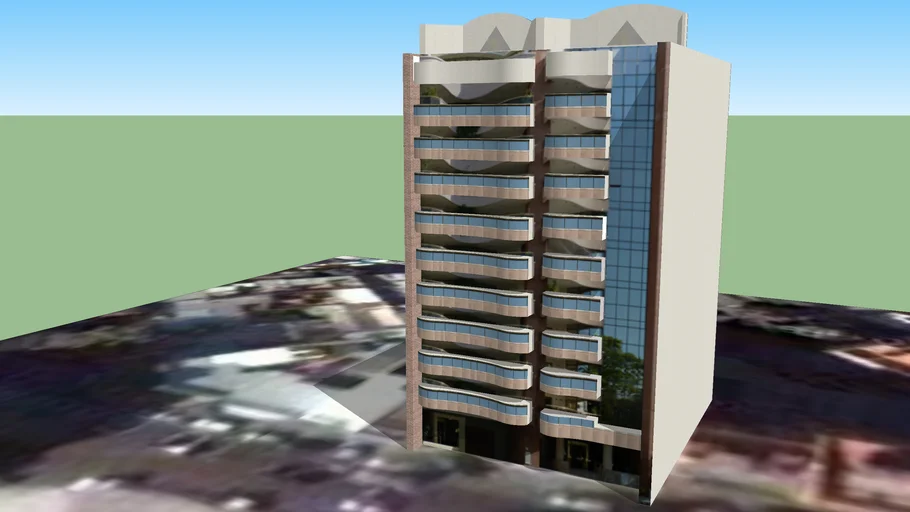 Edificios residenciales en Plaza Paso, La Plata. | 3D Warehouse
