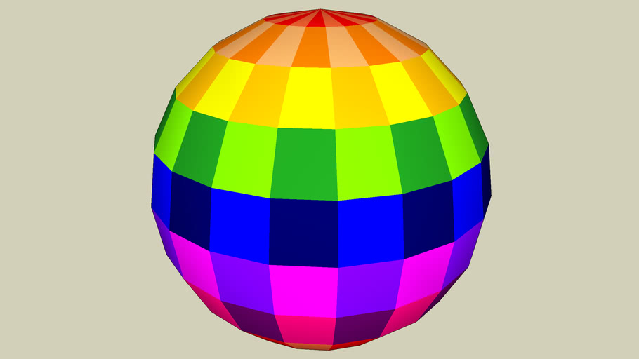 Rainbow Ball | 3D Warehouse