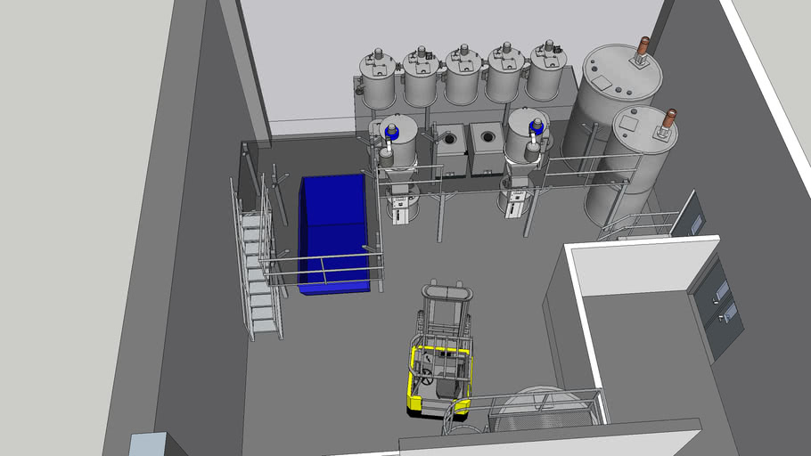 Wastewater cleaning room_draft | 3D Warehouse