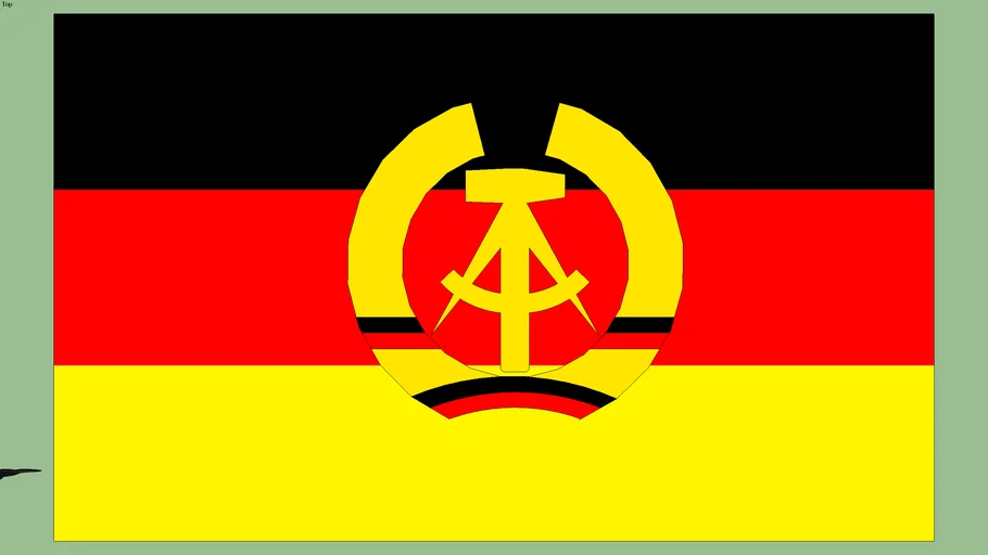 GDR flag | 3D Warehouse