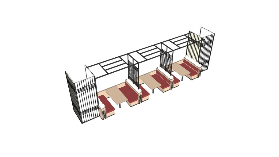 Chinese Booth seat Model by Pooh | 3D Warehouse