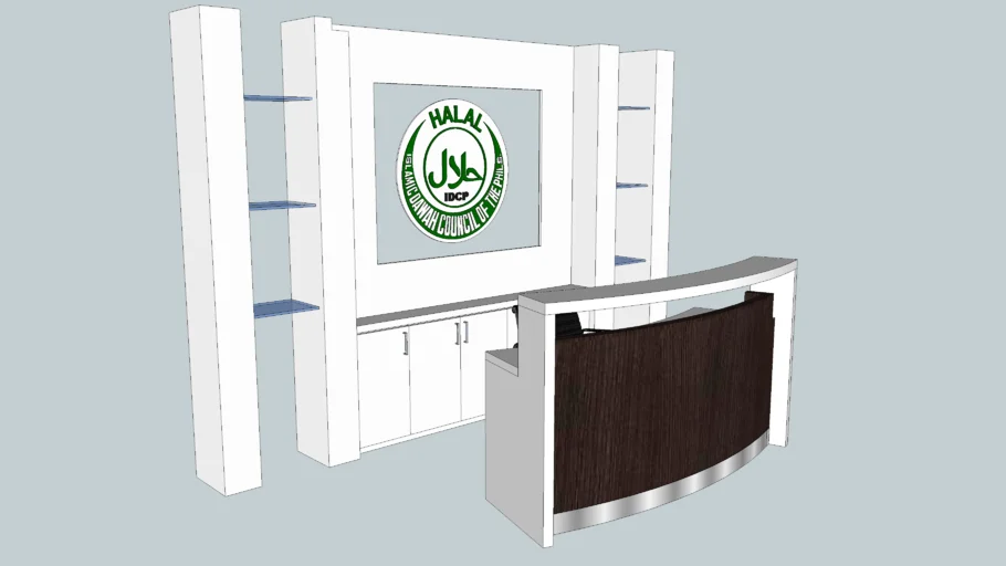 reception counter | 3D Warehouse