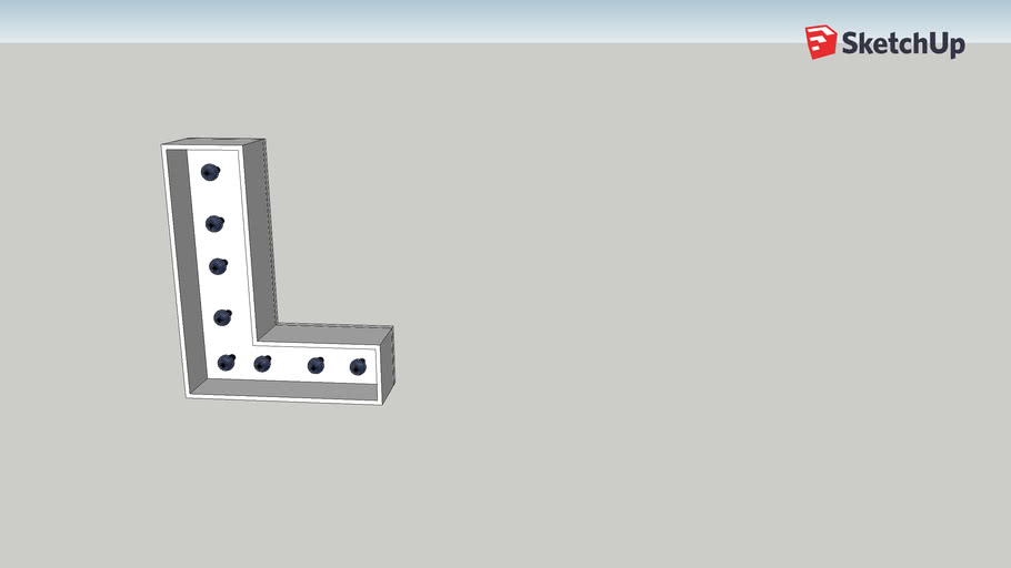 Letra L Led | 3D Warehouse