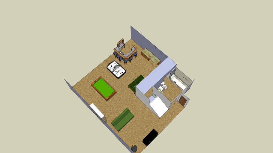Basement remodeling plan | 3D Warehouse