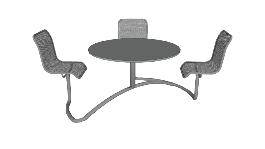 Mingle 3 Seat Table | 3D Warehouse