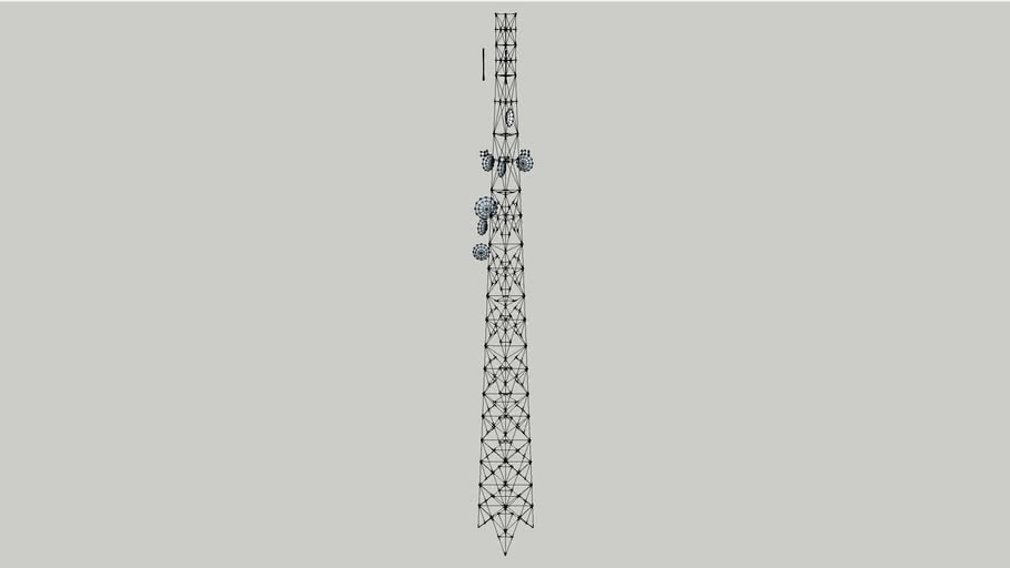 60m High 3-leg Tower | 3D Warehouse