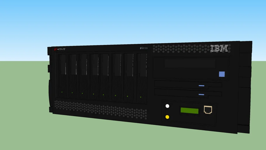 IBM eServer pSeries 615 (6C3P) rack mount server | 3D Warehouse