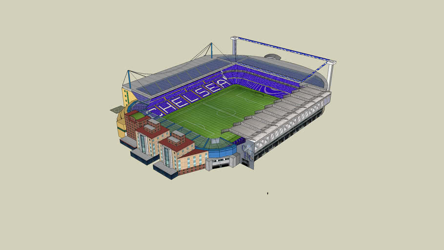 Stamford Bridge: New Matthew Harding Stand. West Stand new roof to ...