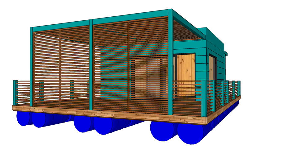 Floating cottage location lembeh | 3D Warehouse